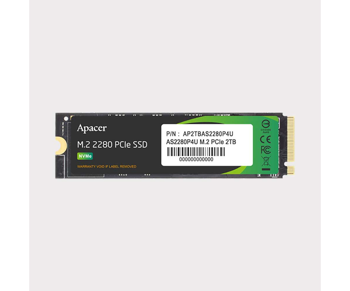 Apacer 512GB AS2280P4U M.2 PCIe Gen3 x4 NVMe SSD