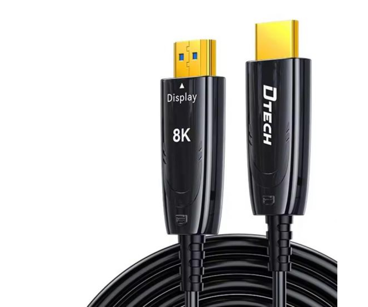 Dtech DT-HOF8010 10m HDMI To HDMI Fiber Optic Cable