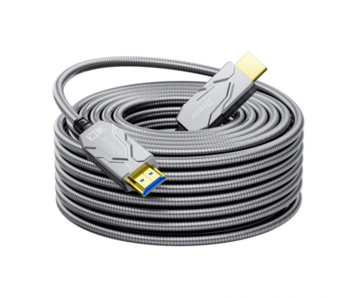 DTECH DT-HF8020K HDMI TO HDMI 8K ARMOR FIBER OPTIC CABLE 20M