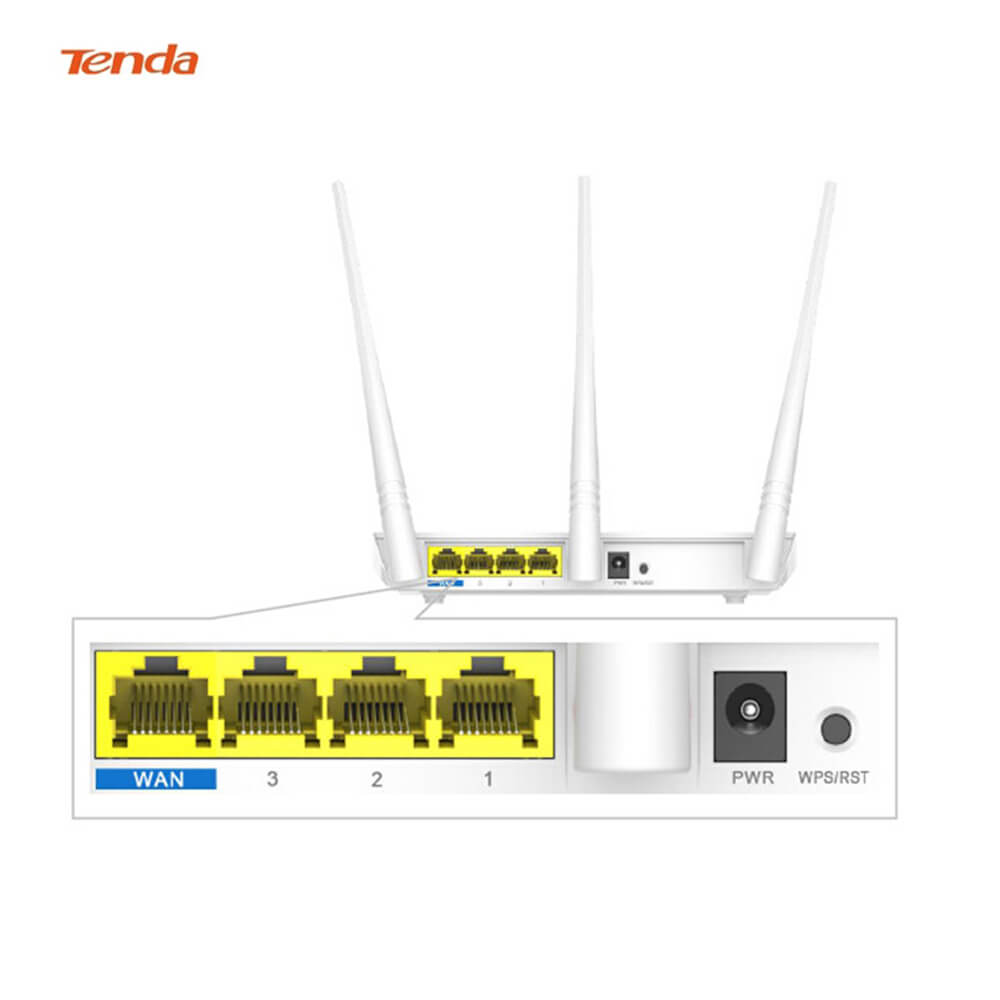 Tenda F3 300Mbps Wireless Router with 3 External Antennas