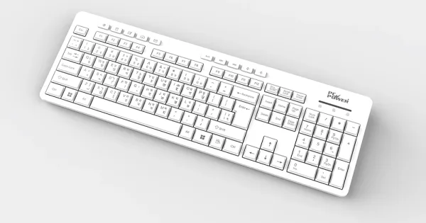 PC Power 602 Office Keyboard White